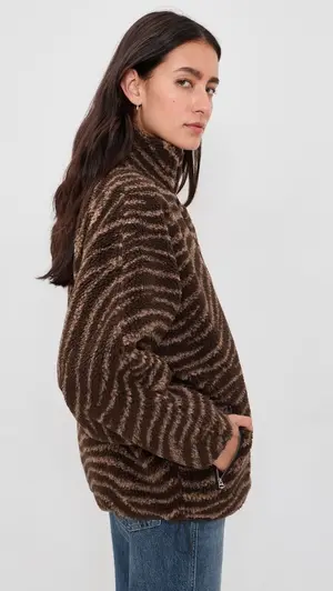 Rag & Bone Sun Sherpa Funnel Neck Jacket