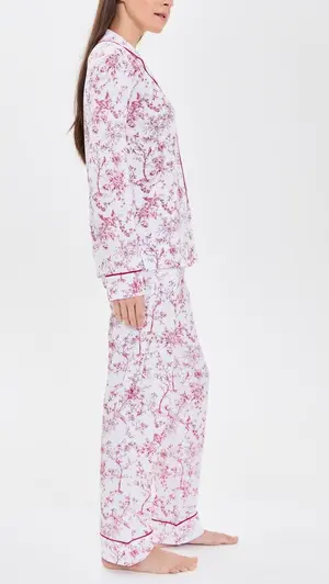 PETITE PLUME Pima Long Pajama Set