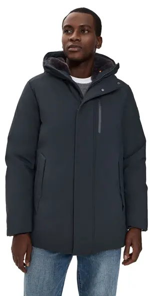 SAVE THE DUCK Antoine Faux Fur Lined Hooded Parka - Black