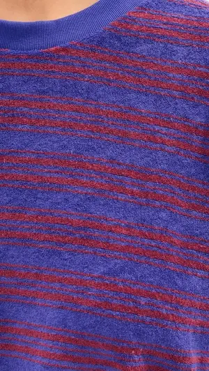 LE BOP Poppy Tee - Deep Iris/bordeaux