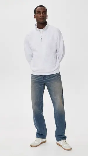 Obey Established Works Quarter Zip Sweatshirt