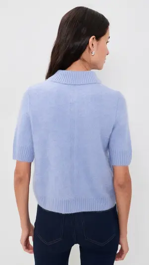 Rag & Bone Jada Brushed Cashmere Short Sleeve Cardigan