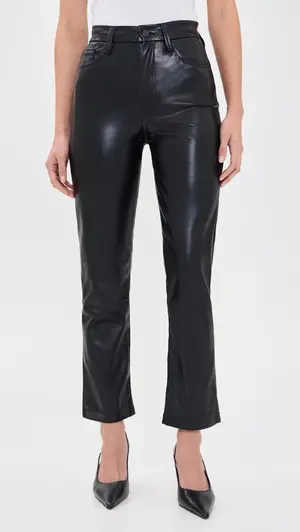Joe's Jeans The Lyra Slim Ankle Vegan Leather Pants