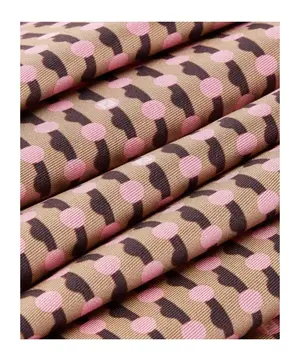 Fendi Polka Dot Detailed Finished Edge Foulard