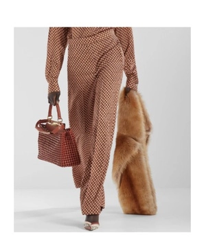 Fendi Dots Jacquard Silk Pants