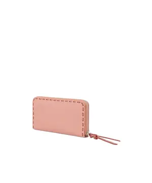 Fendi Zip Around Peekaboo Large Wallet - Pink