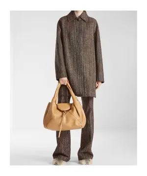 Fendi Beige Alpaca And Wool Parka