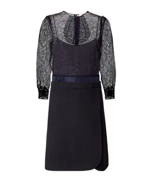 Fendi Lace And Wool Dress