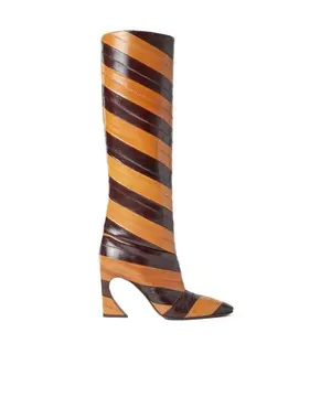 Fendi Arco Two-toned Knee-high Boots