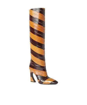 Fendi Arco Two-toned Knee-high Boots