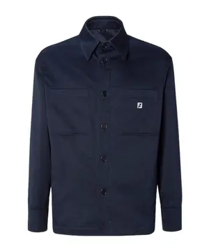 Fendi Gabardine Blouson - Blue