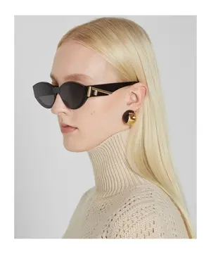 Fendi Gold And Black Colored Earrings