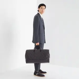 Fendi Ff Jacquard Fabric Large Bag