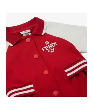 Fendi And White Fleece Baby Dress