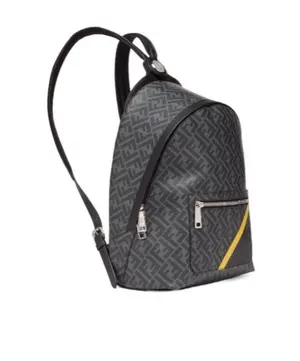 Fendi Diagonal Chiodo Medium Backpack