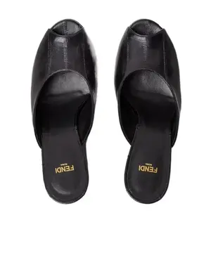 Fendi Hagfish Leather Sandals