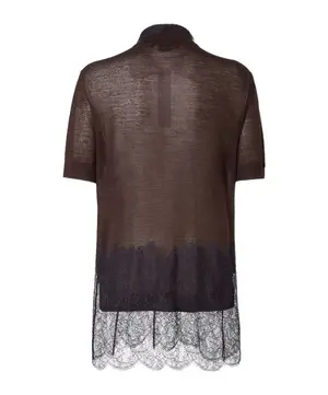 Fendi Cashmere And Wool Polo Shirt - Brown
