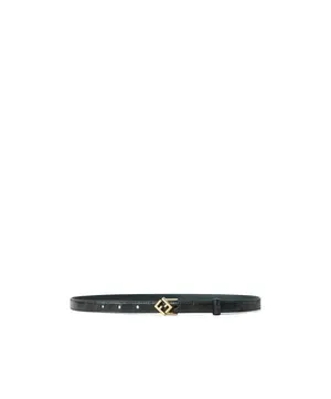 Fendi Green Hagfish Leather Belt Green