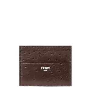 Fendi Ostrich Card Holder