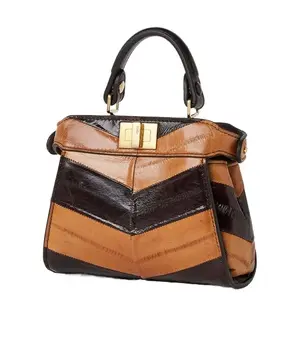 Fendi Two-tone Hagfish Leather Miniature