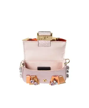 Fendi Satin Charm With Appliqués