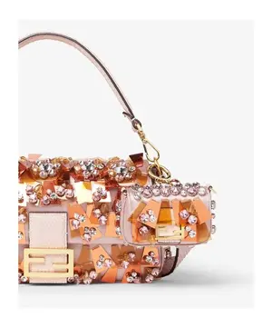Fendi Satin Charm With Appliqués