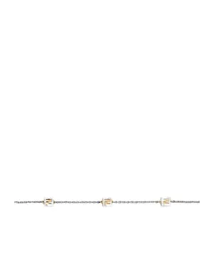 Fendi Silver- And Gold-colored Bracelet - Gray