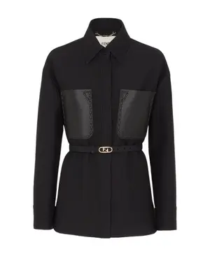 FENDI Fendi Belted Button-Down Jacket