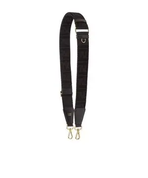 Fendi Ff Jacquard Webbing Shoulder Strap