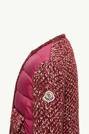 Moncler Padded Wool Blend Cardigan