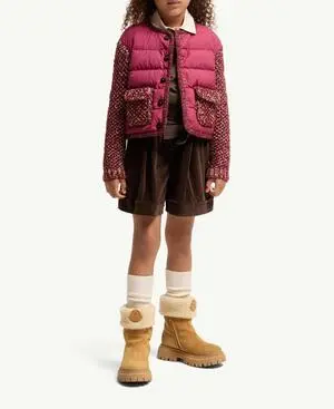 Moncler Padded Wool Blend Cardigan