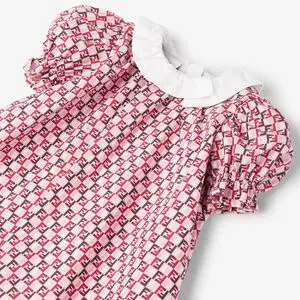 Fendi Multicolor Poplin Baby Dress
