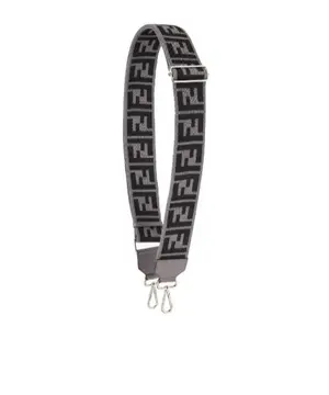 Fendi Gray Ribbon Shoulder Strap - Grey