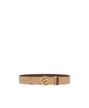 Fendi Ff Diamonds Reversible Belt - Brown