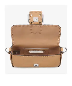 Fendi Cappuccino-colored Selleria Bag With 309 Hand-sewn Stitches