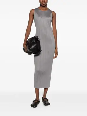 Issey Miyake Pleated Long Dress