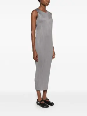 Issey Miyake Pleated Long Dress