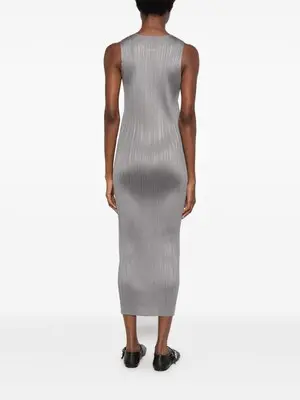 Issey Miyake Pleated Long Dress