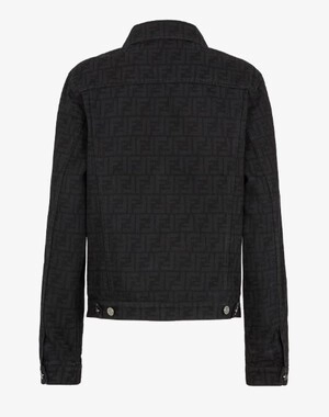 Fendi Logo Detailed Denim Jacket