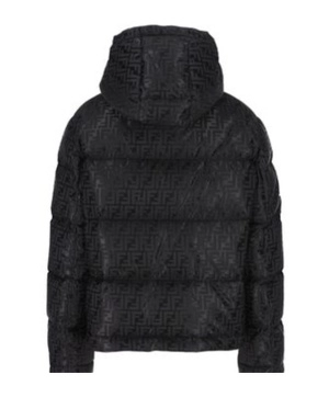 Fendi Ff Jacquard Hooded Jacket