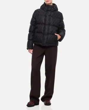 Fendi Ff Jacquard Hooded Jacket