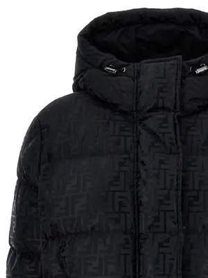Fendi Ff Jacquard Hooded Jacket