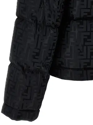 Fendi Ff Jacquard Hooded Jacket