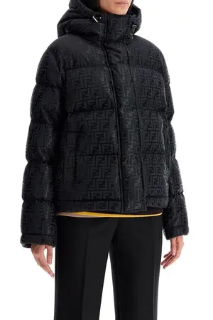 Fendi Ff Jacquard Hooded Jacket