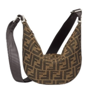 Fendi Ff Jacquard Melon Small Shoulder Bag