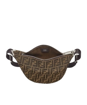 Fendi Ff Jacquard Melon Small Shoulder Bag
