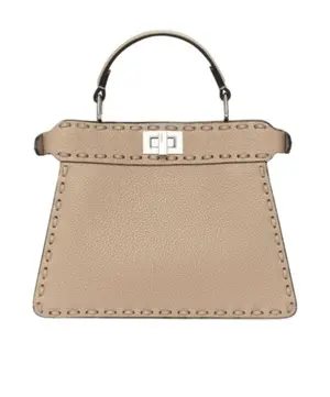 Fendi Dove Selleria Bag With 306 Hand-sewn Topstitches