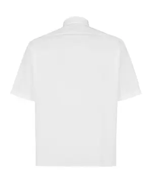 Fendi Logo Printed Short-sleeved Shirt - White