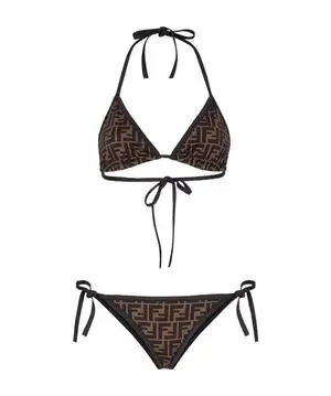 Fendi Monogram Printed Two-piece Bikini Set