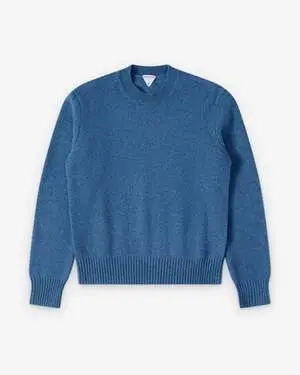 Bottega Veneta Intrecciato Elbow-patch Crewneck Sweater